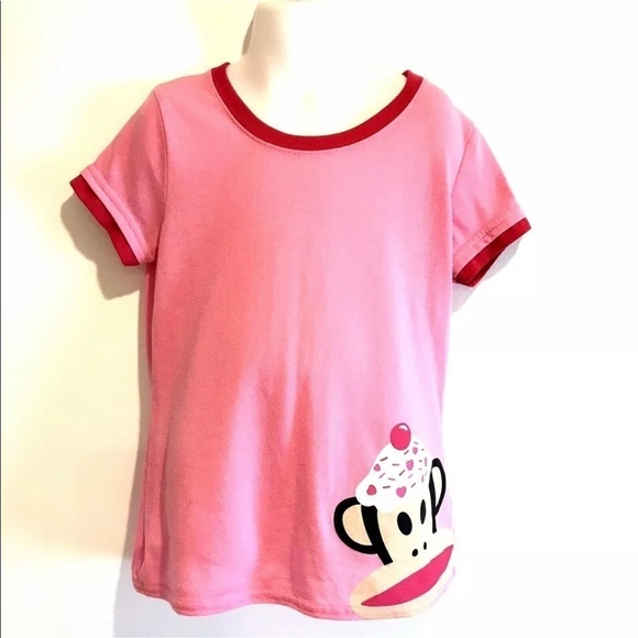 Paul Frank | Shirts & Tops | Paul Frank Girls Julius Monkey Pink Tshirt ...